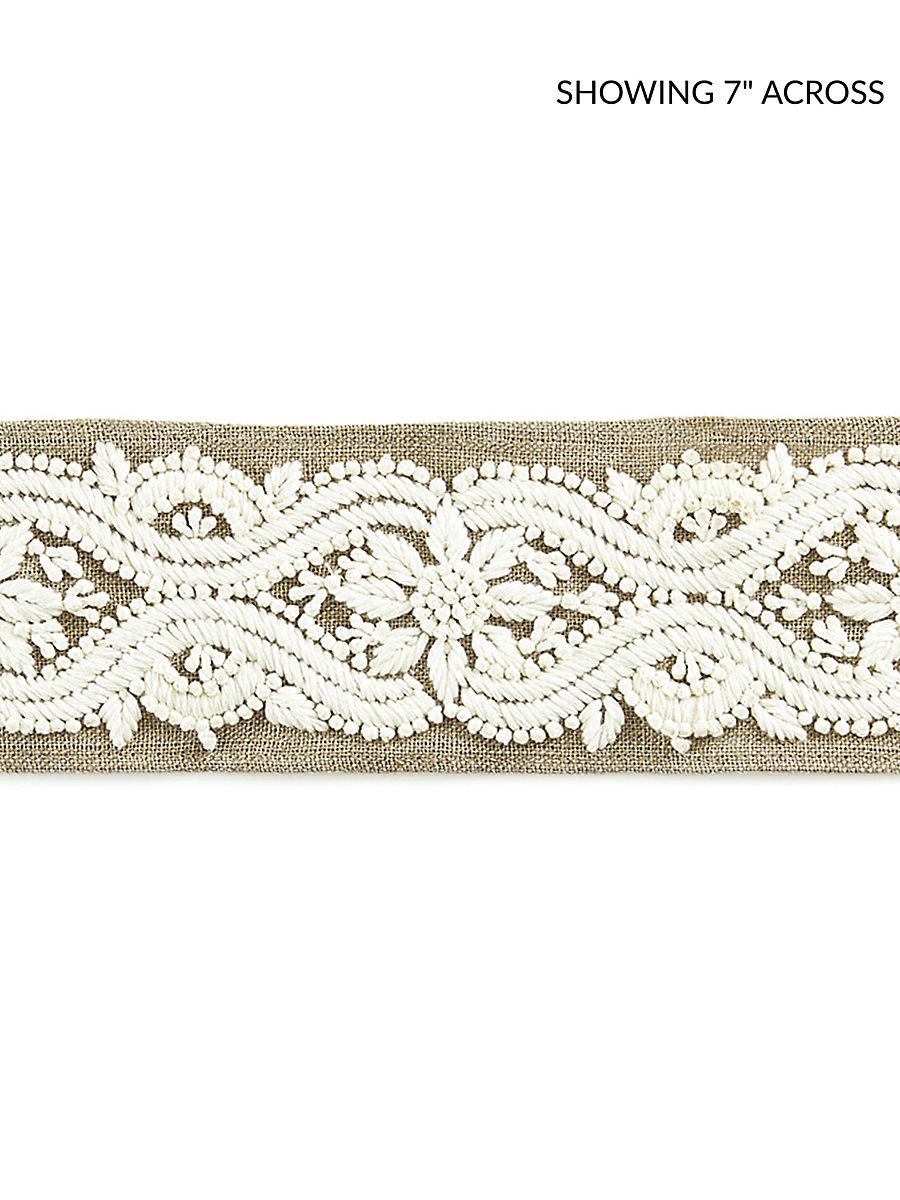 Scalamandre Linnea Embroidered Tape Flax Trim – DecoratorsBest