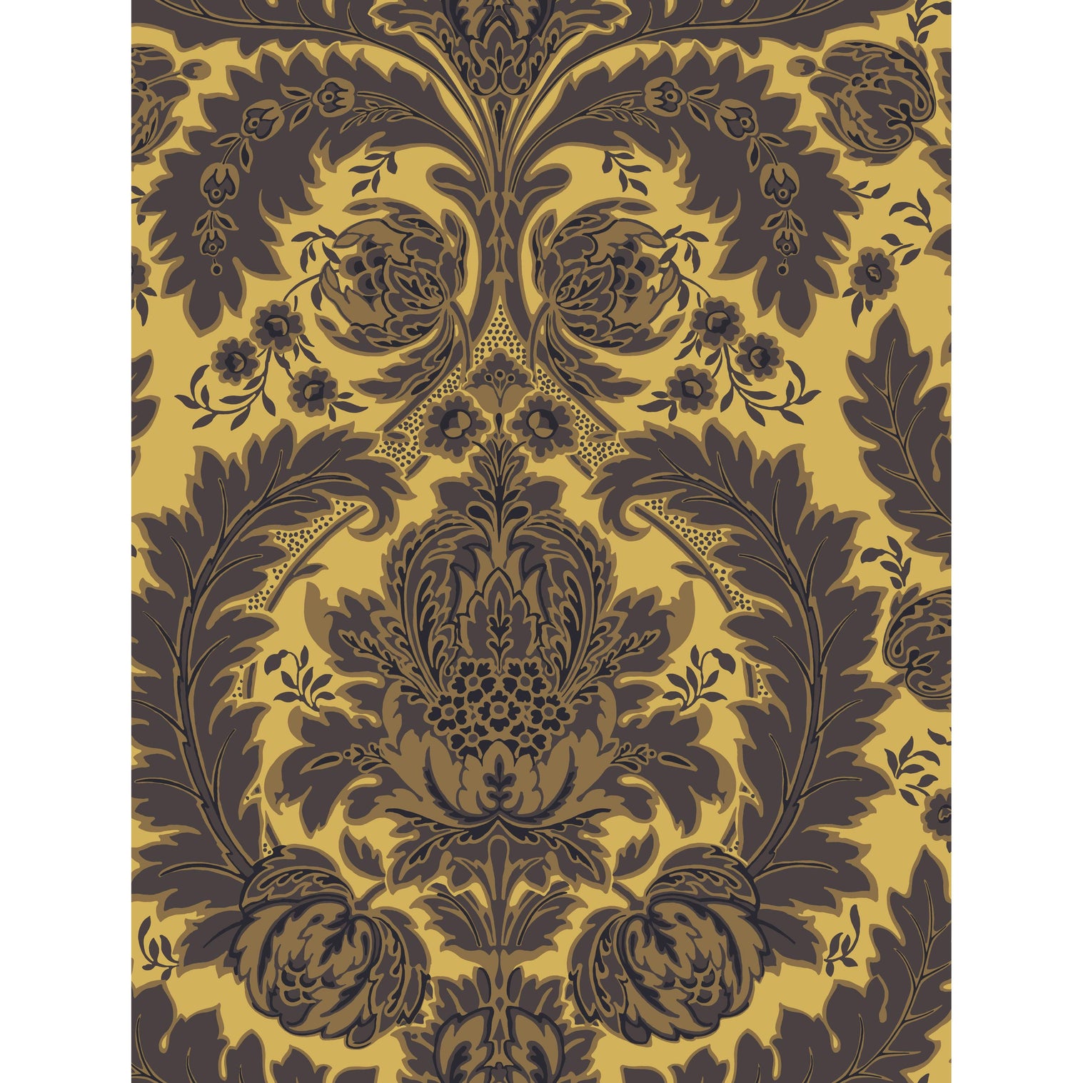Cole & Son Coleridge Yellow Gold And Black Wallpaper – DecoratorsBest