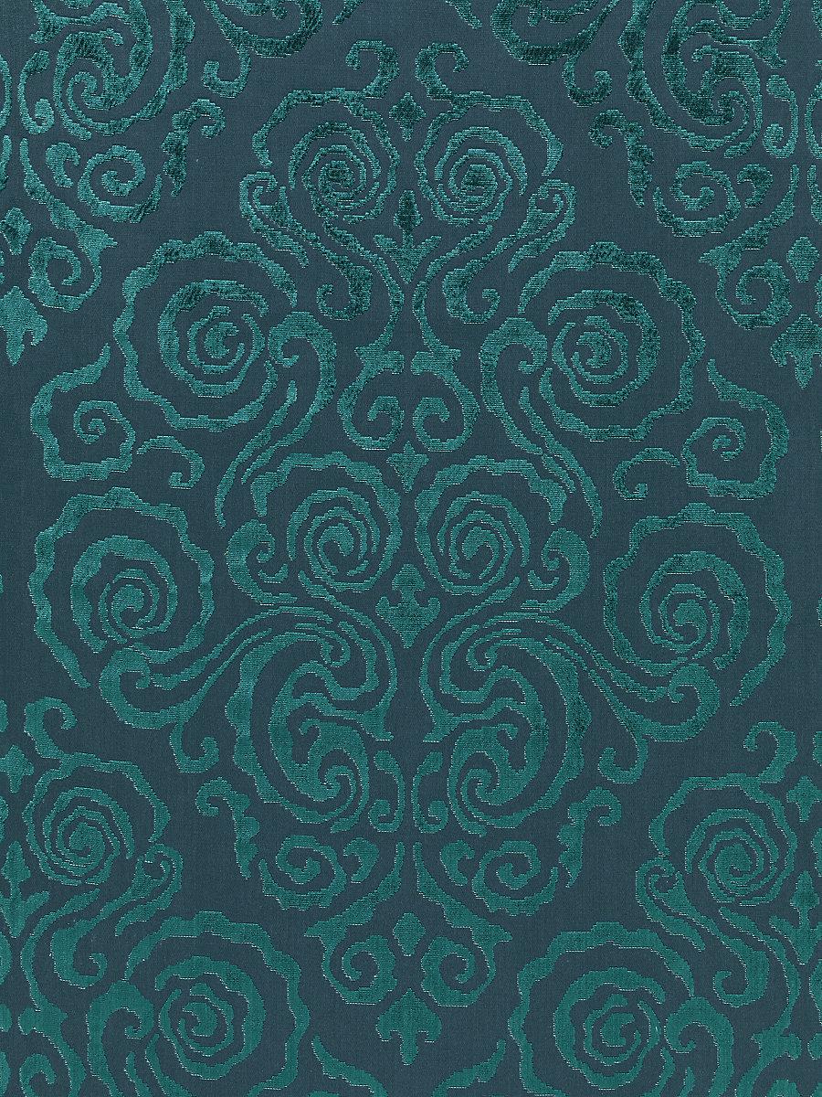 Scalamandre Cirrus Velvet Damask Emerald Fabric – DecoratorsBest