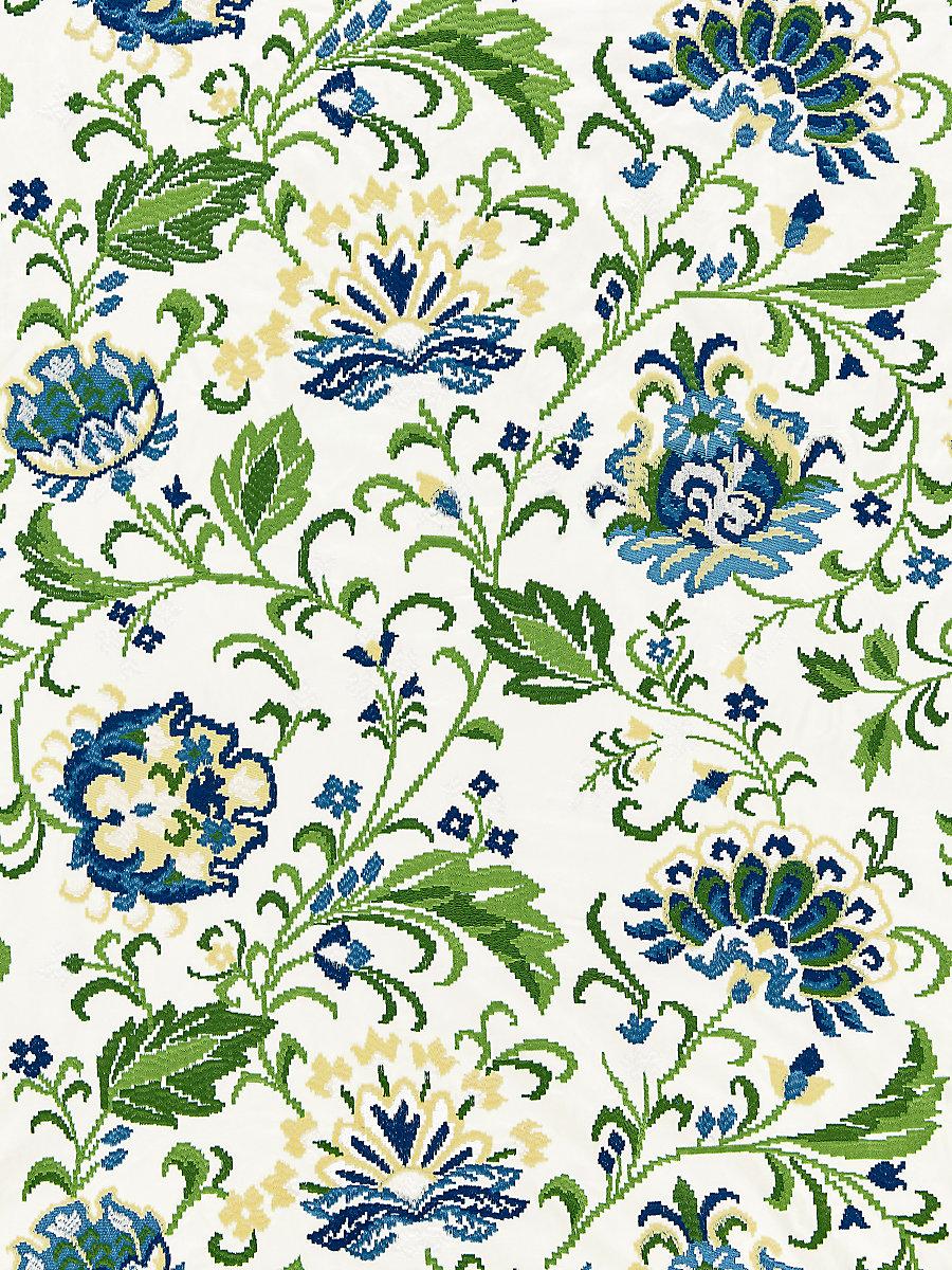 Scalamandre Delphine Embroidery Jardin Fabric | DecoratorsBest