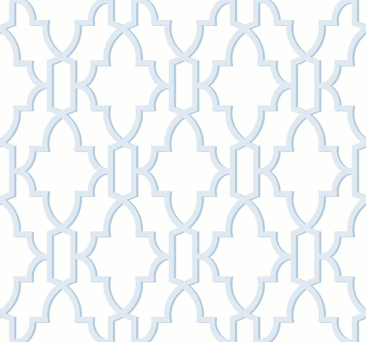 Seabrook Coastal Lattice Hampton Blue Wallpaper – DecoratorsBest