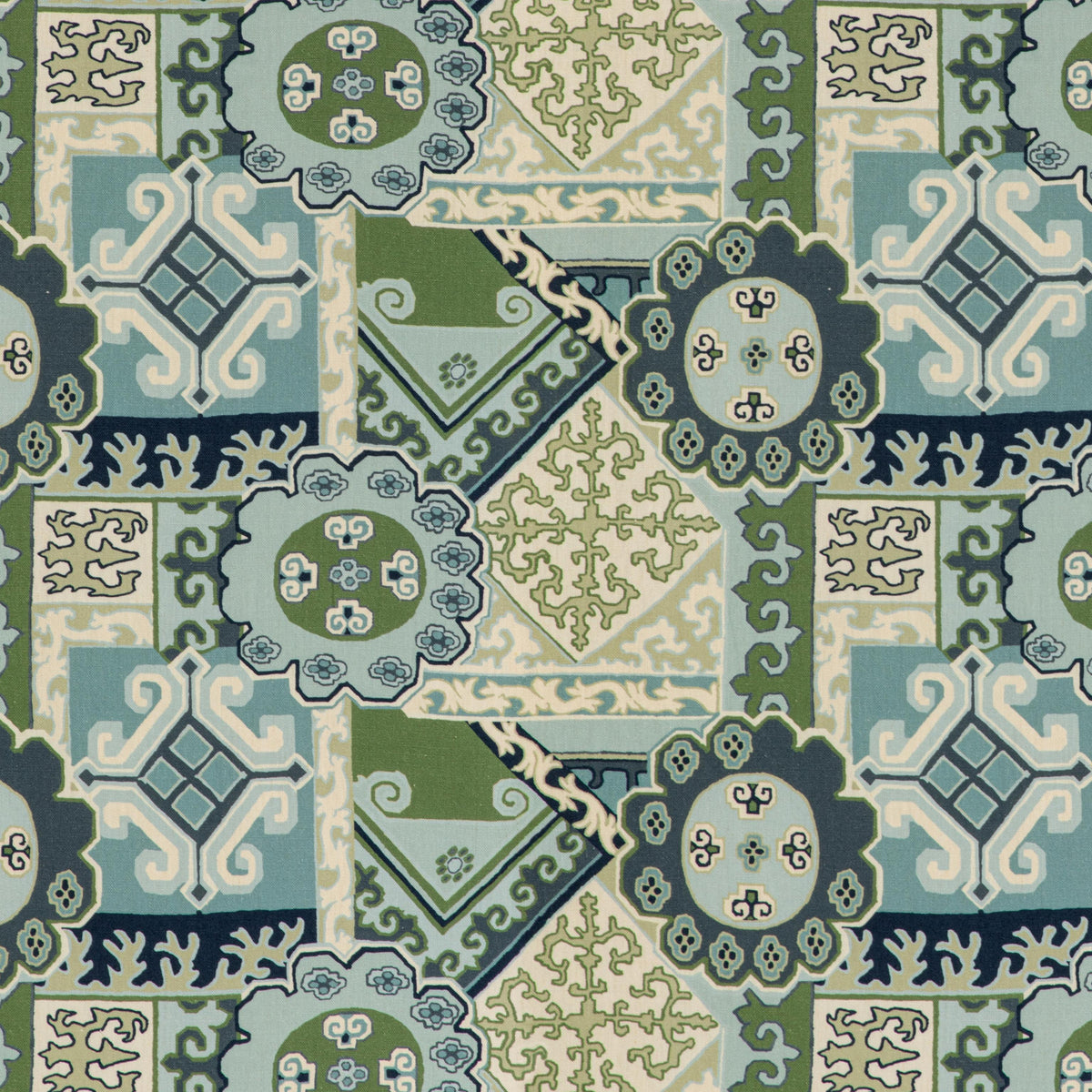 Lee Jofa Batangas Print Aqua/Leaf Fabric – DecoratorsBest
