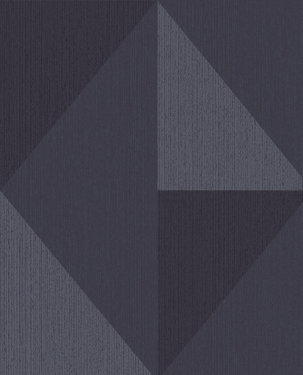 Brewster Home Fashions Diamond Blue Tri-Tone Geometric Wallpaper ...