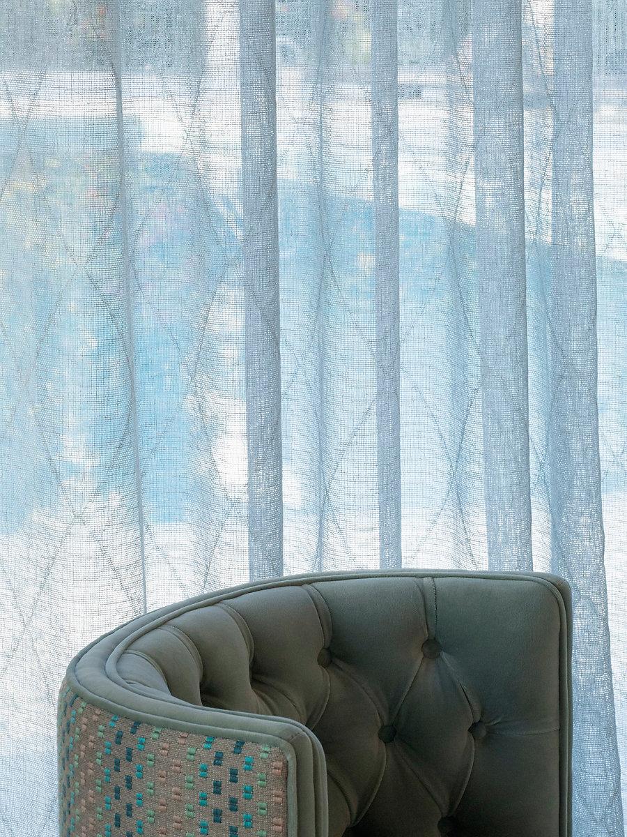 Scalamandre Makoto Smoke Blue Fabric | DecoratorsBest