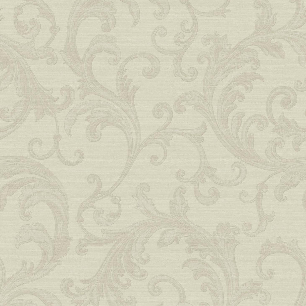 Brewster Home Fashions Sirpi Italian Silk Scrolls Cream Wallpaper ...