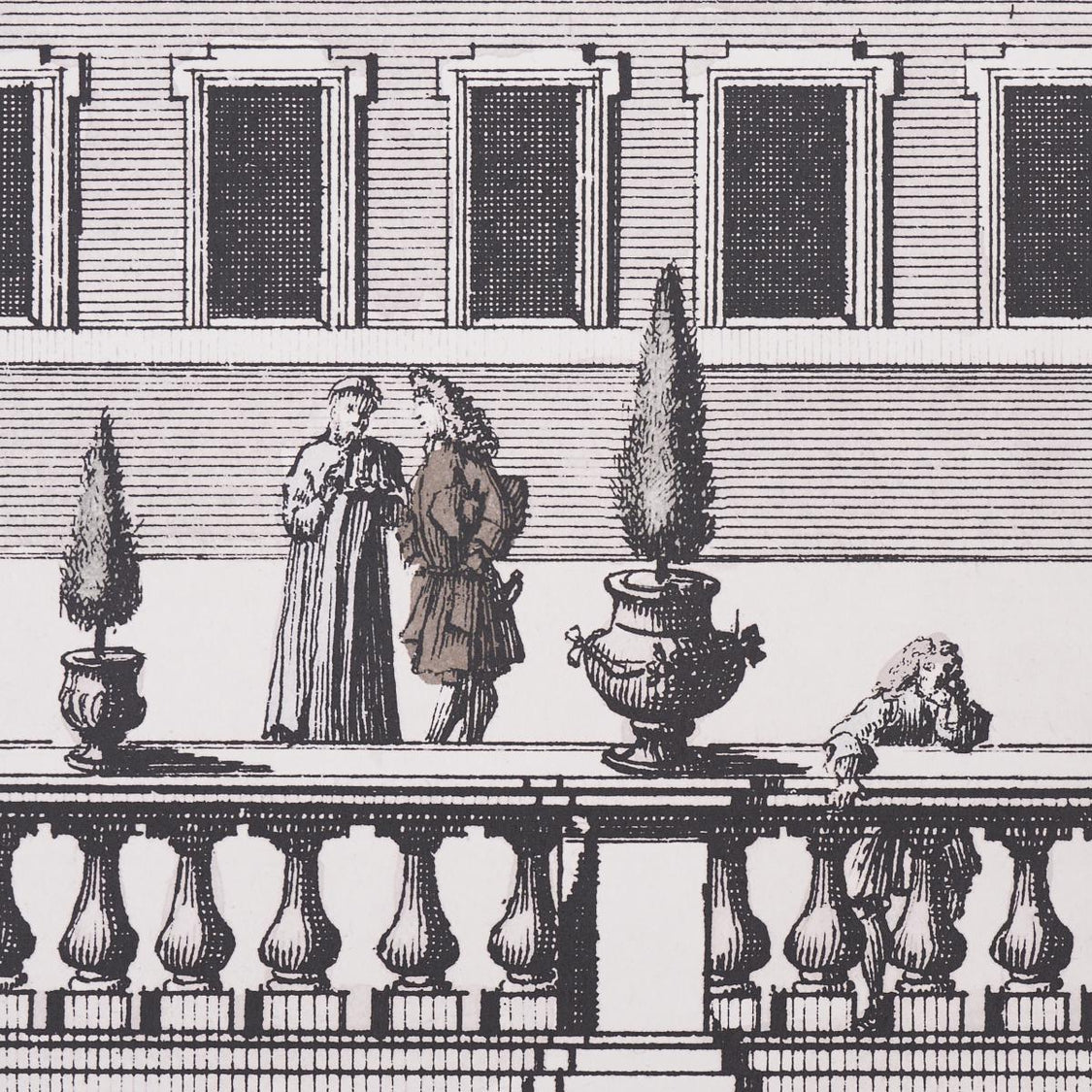 Schumacher Piazza Firenze Panel Set Grisaille Wallpaper – DecoratorsBest
