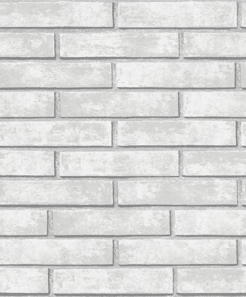 Seabrook Monarch Brick Calcutta Grey Wallpaper – DecoratorsBest