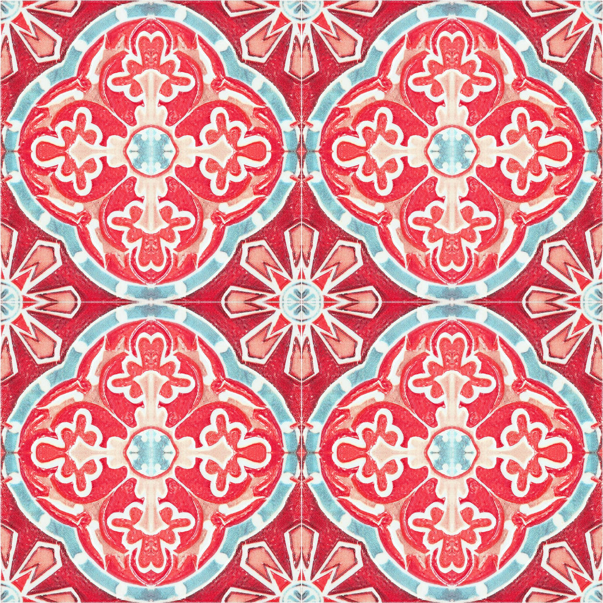 Mindthegap Rufous Tile Red, Pink, Purple Wallpaper – DecoratorsBest