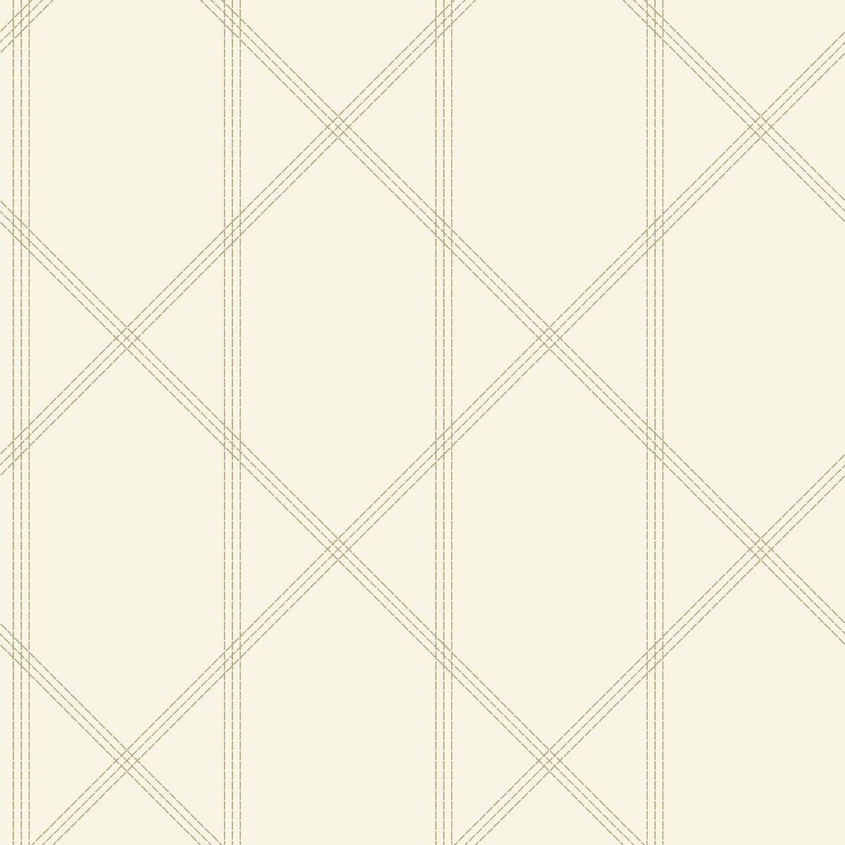 A-Street Prints Walcott Cream Stitched Trellis Wallpaper – DecoratorsBest