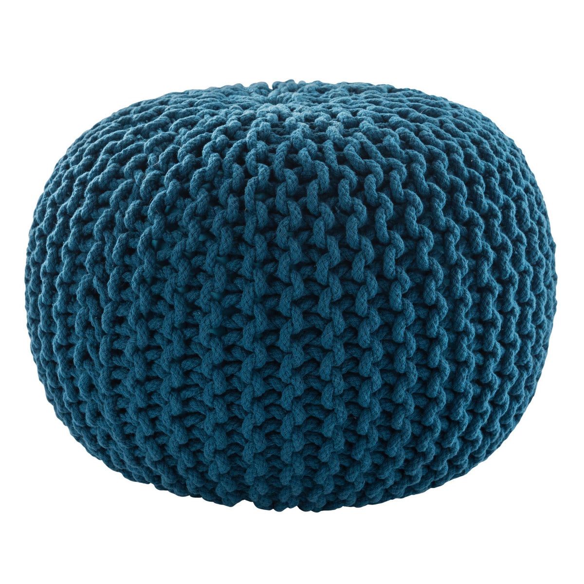Jaipur Living Spectrum Pouf Spectrum Pouf Textured Blue 20" X 20" X 14 ...