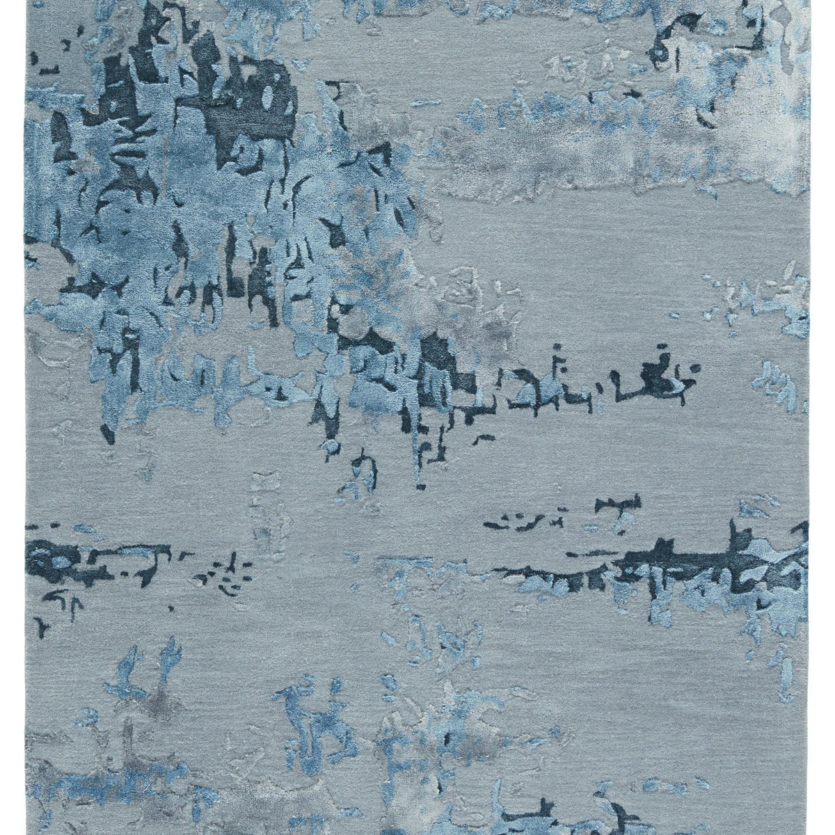 Jaipur Living Fragment Astris Abstract Blue / Light Gray 8' X 10' Rug ...
