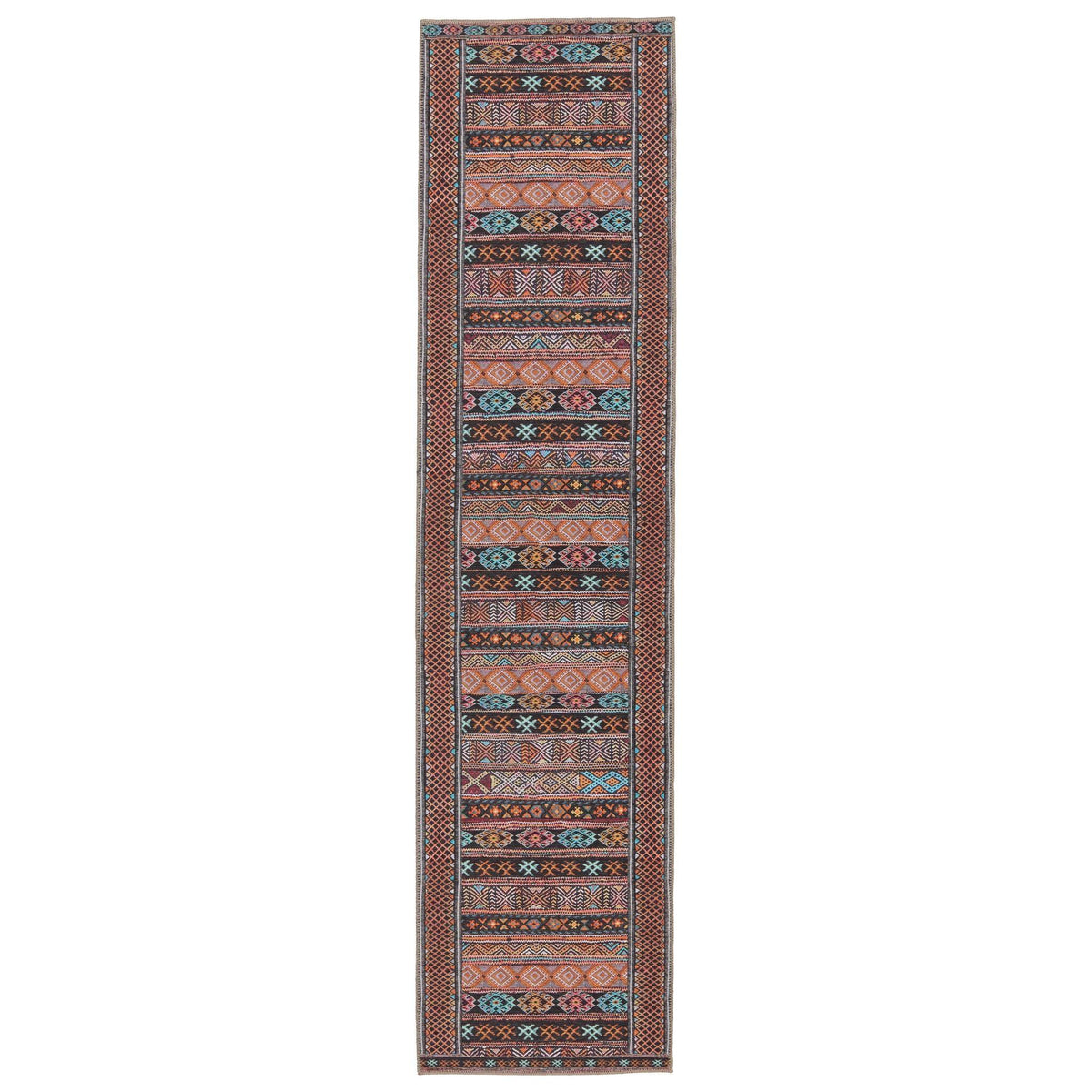 Jaipur Living Harman Auril Border Multicolor / Orange 2'6" X 10' Rug ...