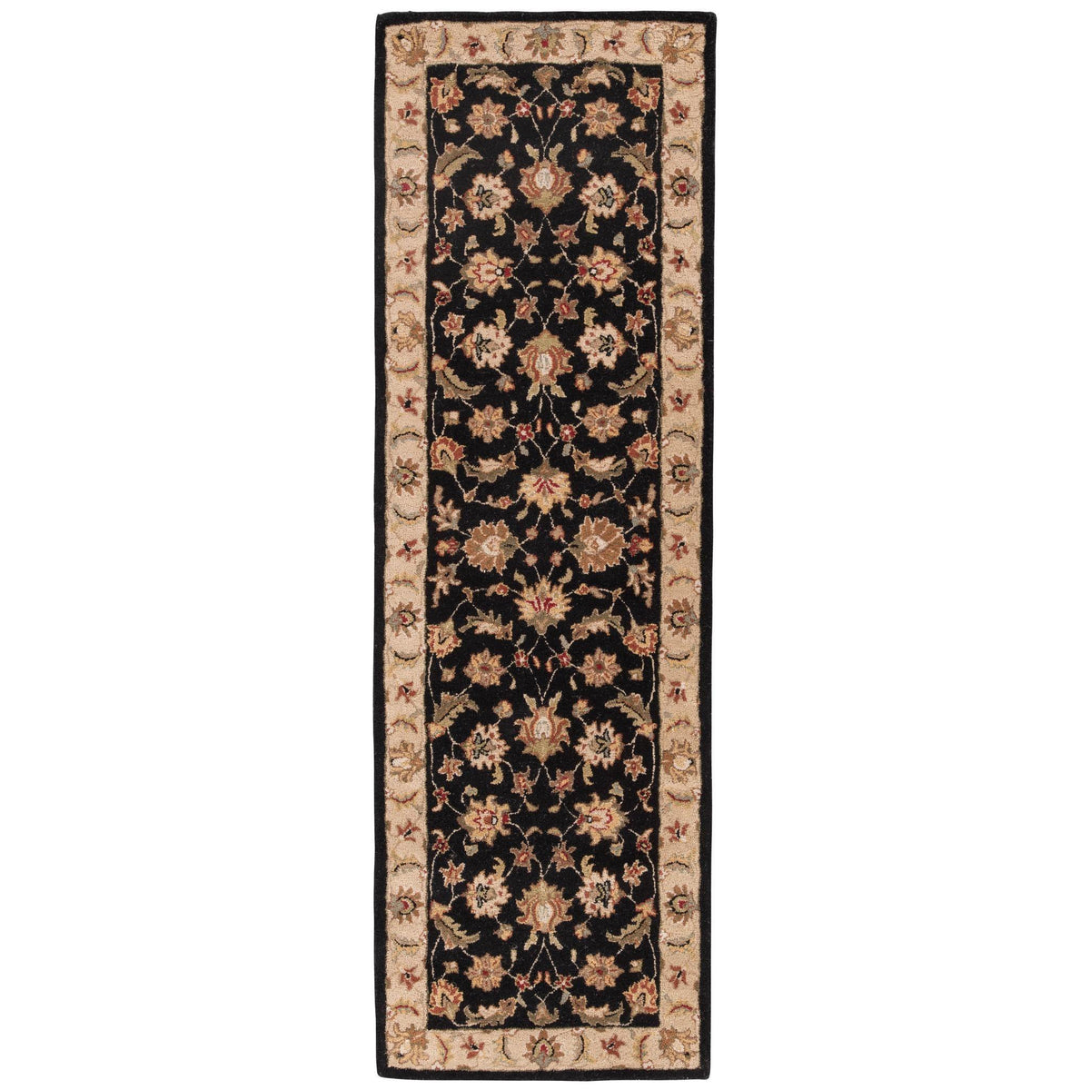 Jaipur Living Mythos Selene Border Black / Beige 2'6" X 6' Rug ...