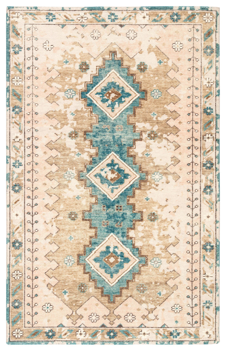 Jaipur Living Kai Pathos Medallion Pink / Blue 9' X 13' Rug ...