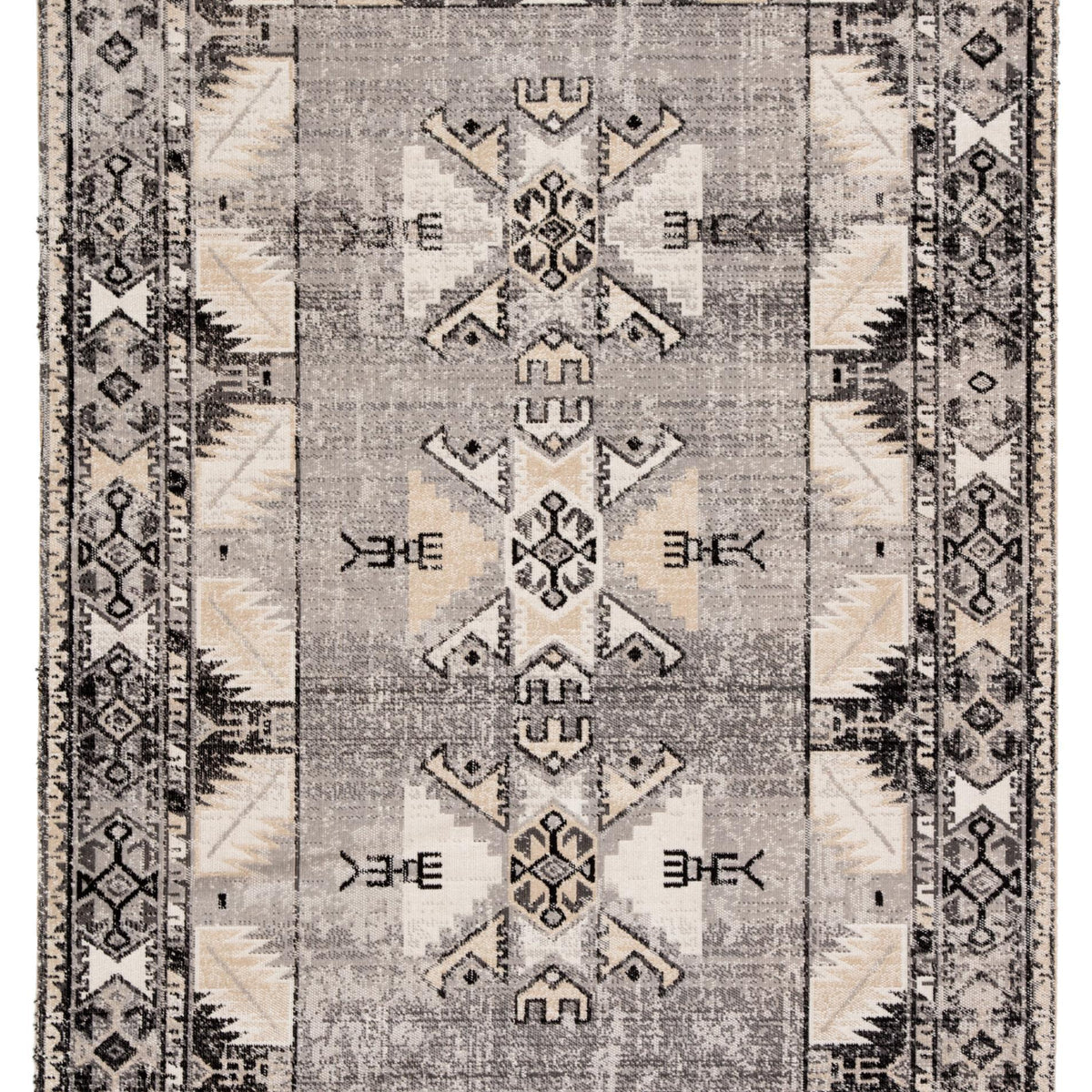 Jaipur Living Polaris Paloma Border Gray / Beige 8'10" X 12' Rug ...