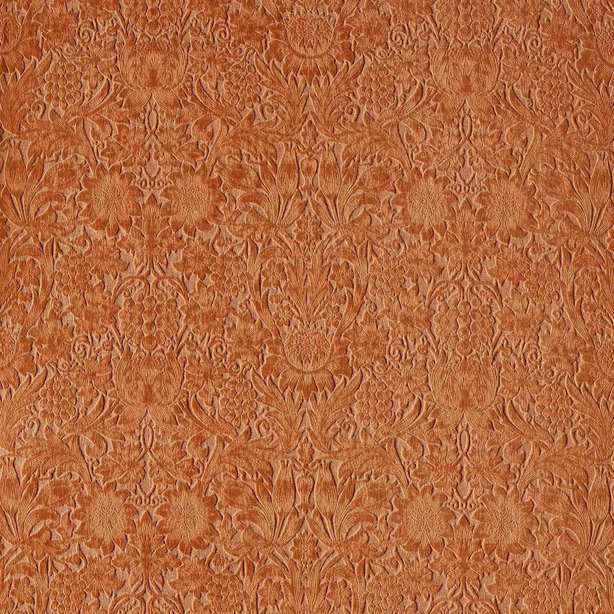 Morris & Co Sunflower Caffoy Velvet Redhouse Fabric – DecoratorsBest