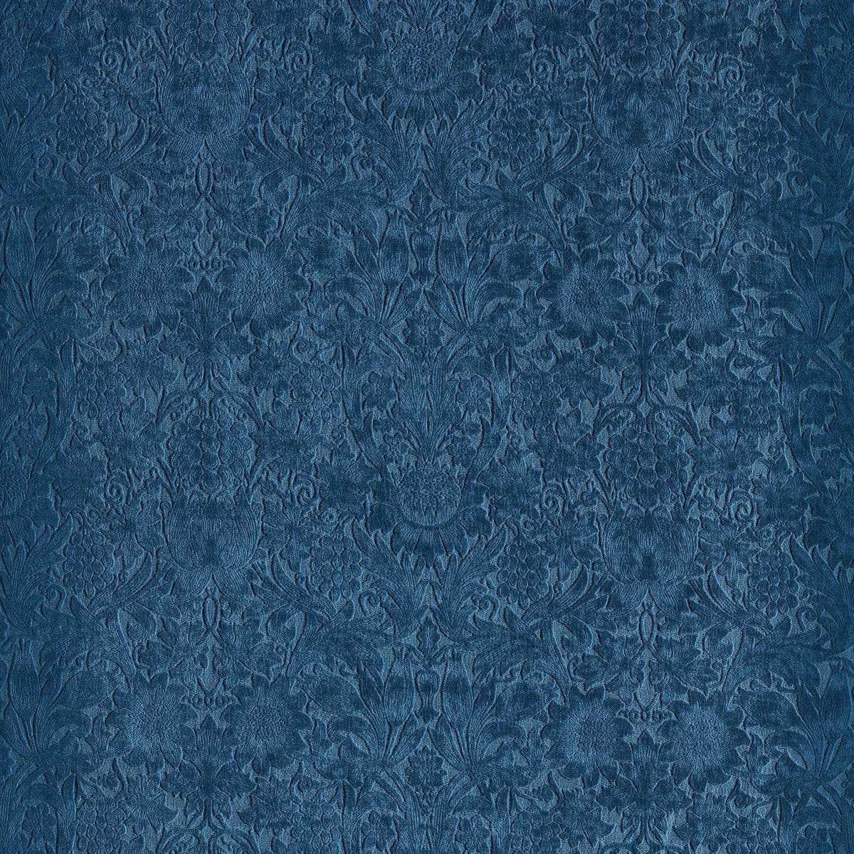 Morris & Co Sunflower Caffoy Velvet Inky Fingers Fabric – DecoratorsBest