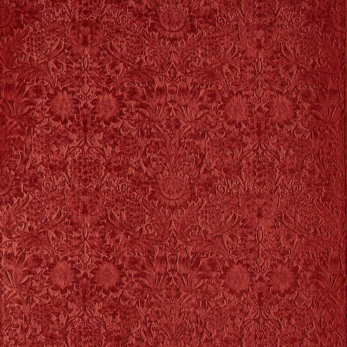 Morris & Co Sunflower Caffoy Velvet Barbed Berry Fabric – DecoratorsBest