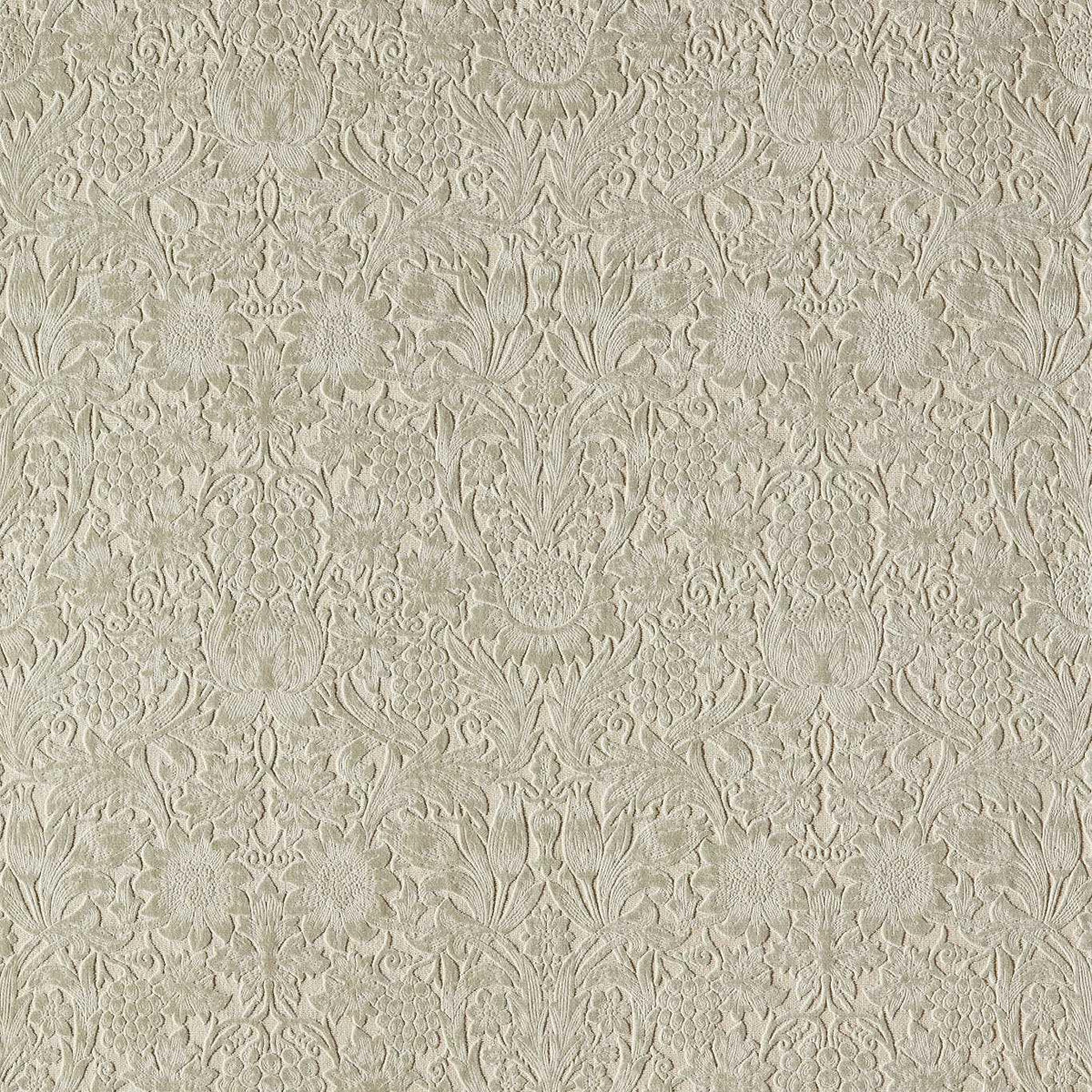 Morris & Co Sunflower Caffoy Velvet Fired Biscuit Fabric – DecoratorsBest