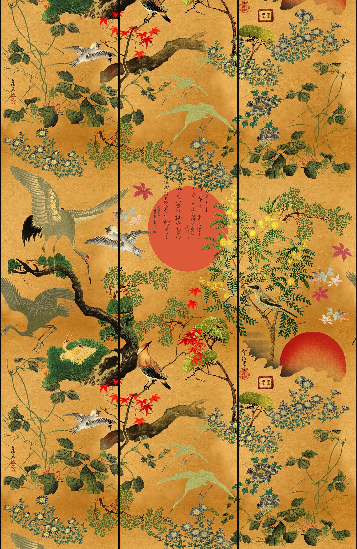 Mindthegap Byobu Metallic Edition Impermanence Wallpaper – DecoratorsBest