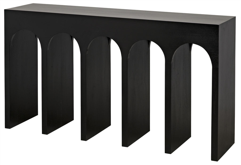 Noir Bridge Console Hand Rubbed Black – DecoratorsBest