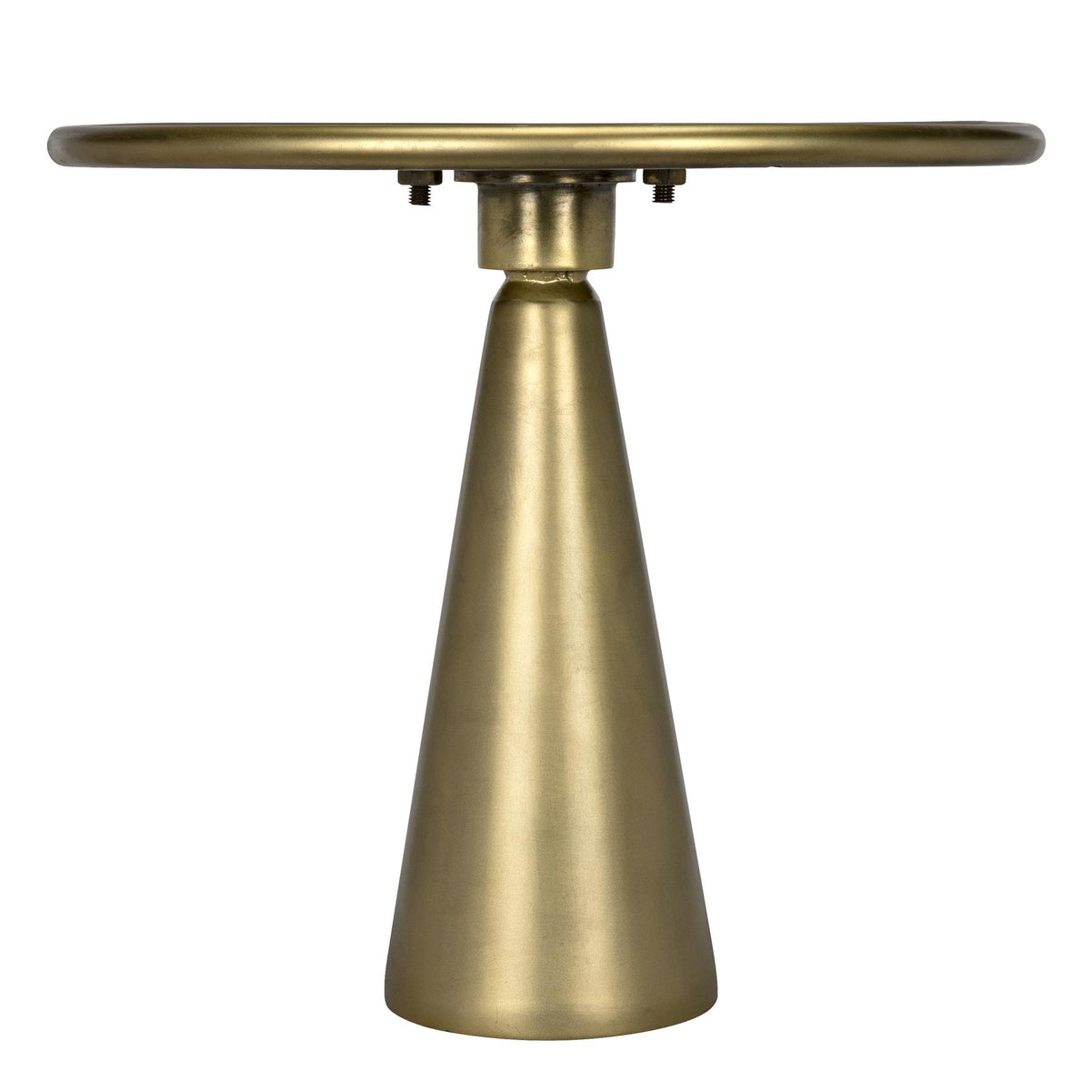 Noir Hiro Short Side Table Metal With Brass Finish – DecoratorsBest