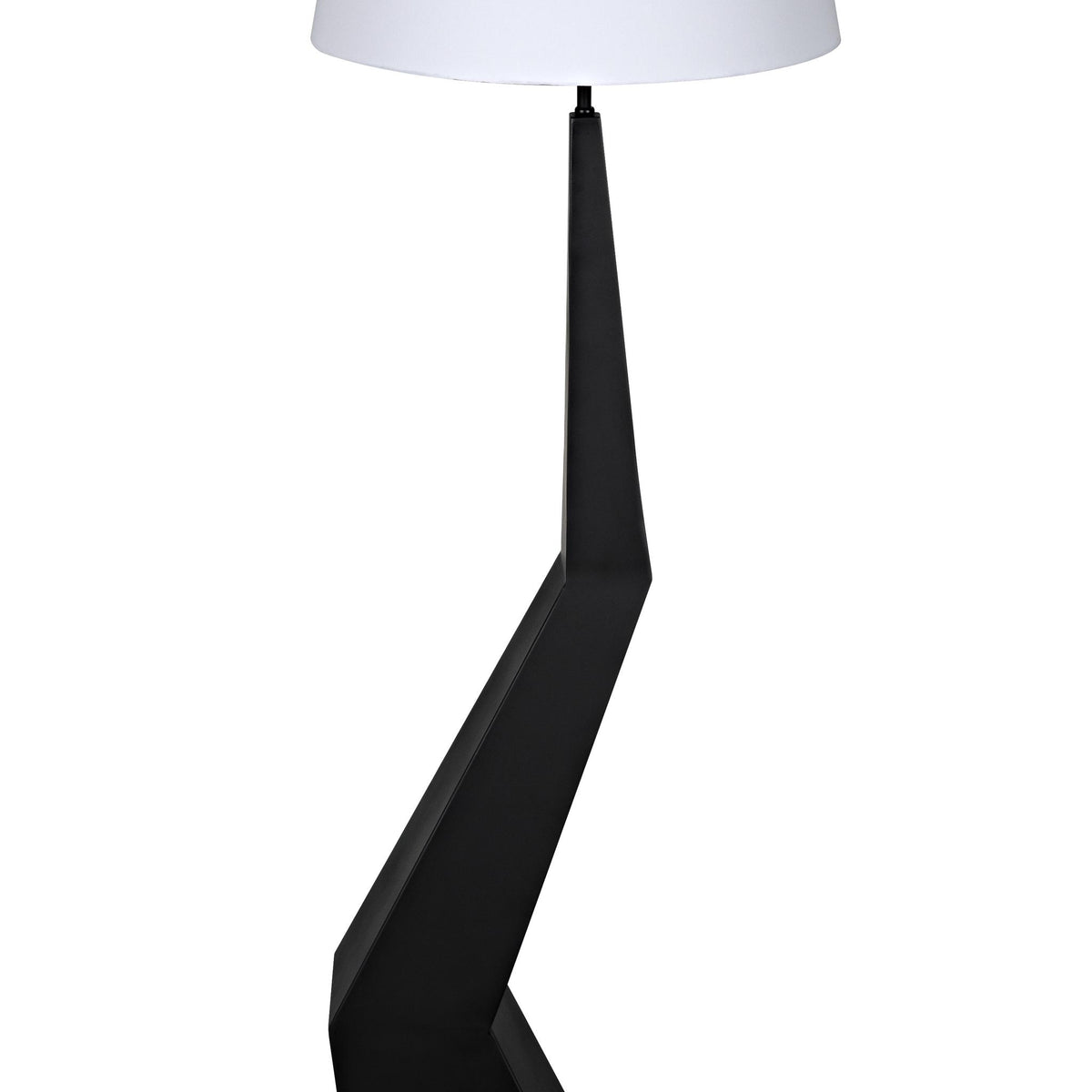 Noir Rhombus Floor Lamp With Shade Black Metal – DecoratorsBest