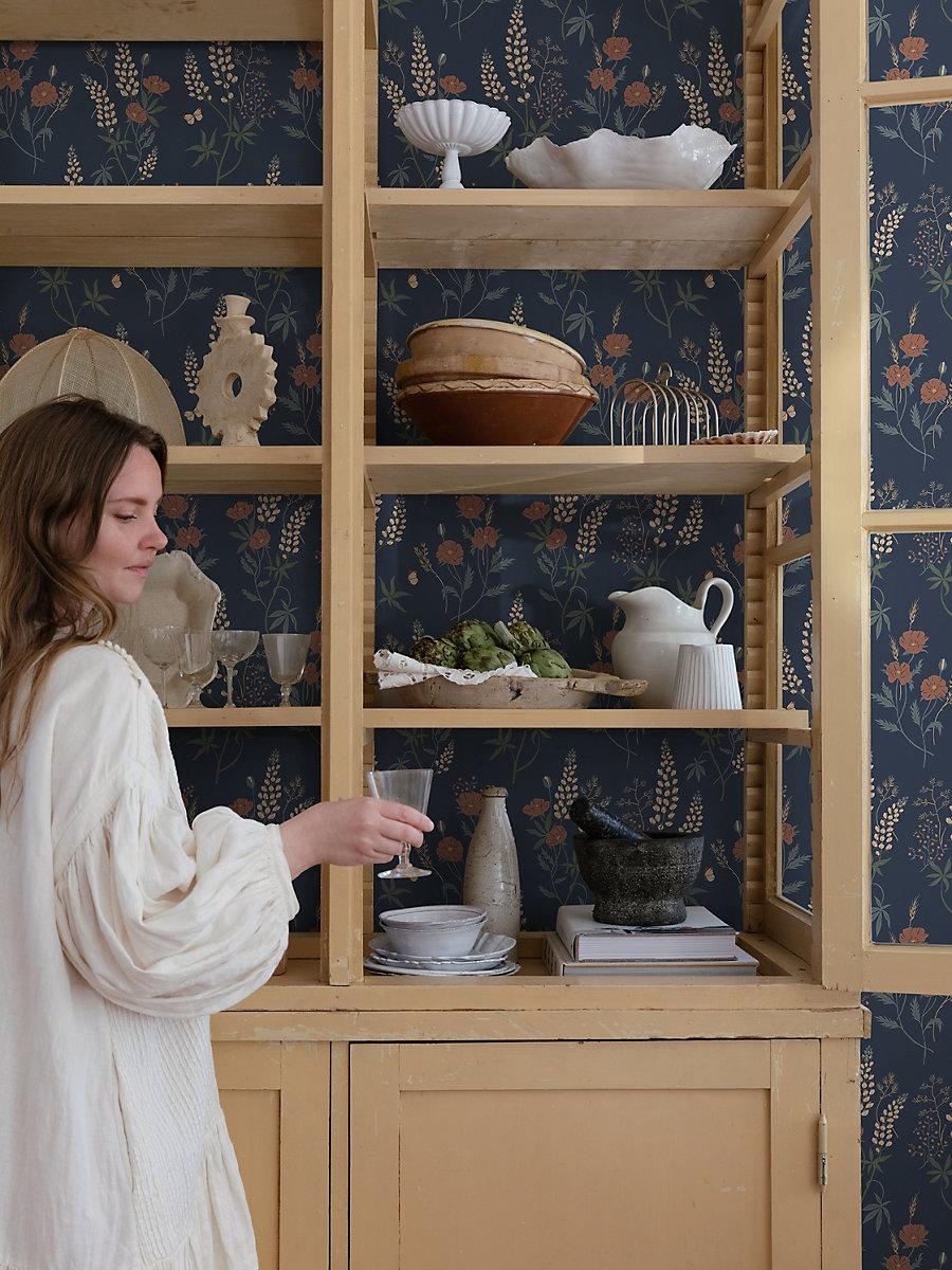 Sandberg Emma Classic Blue Wallpaper – DecoratorsBest