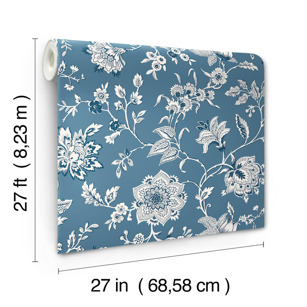 York Wallcoverings Sutton Blue Wallpaper – DecoratorsBest