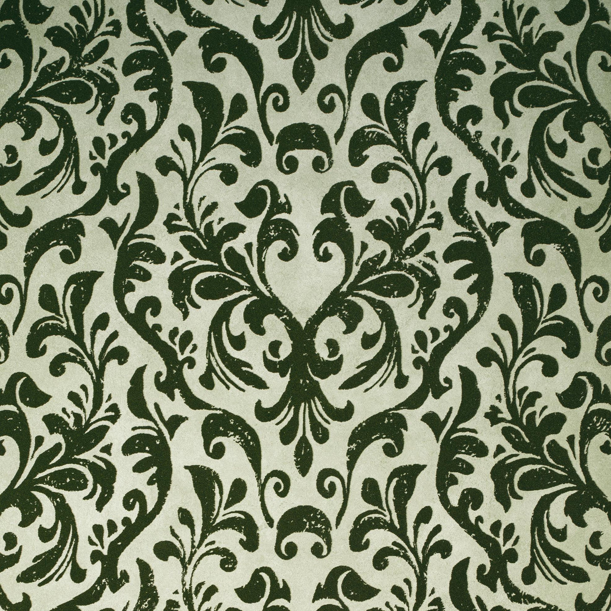 Galerie Gh81254-23 Urban Classics Damask Flock Green Wallpaper Gh81254 ...