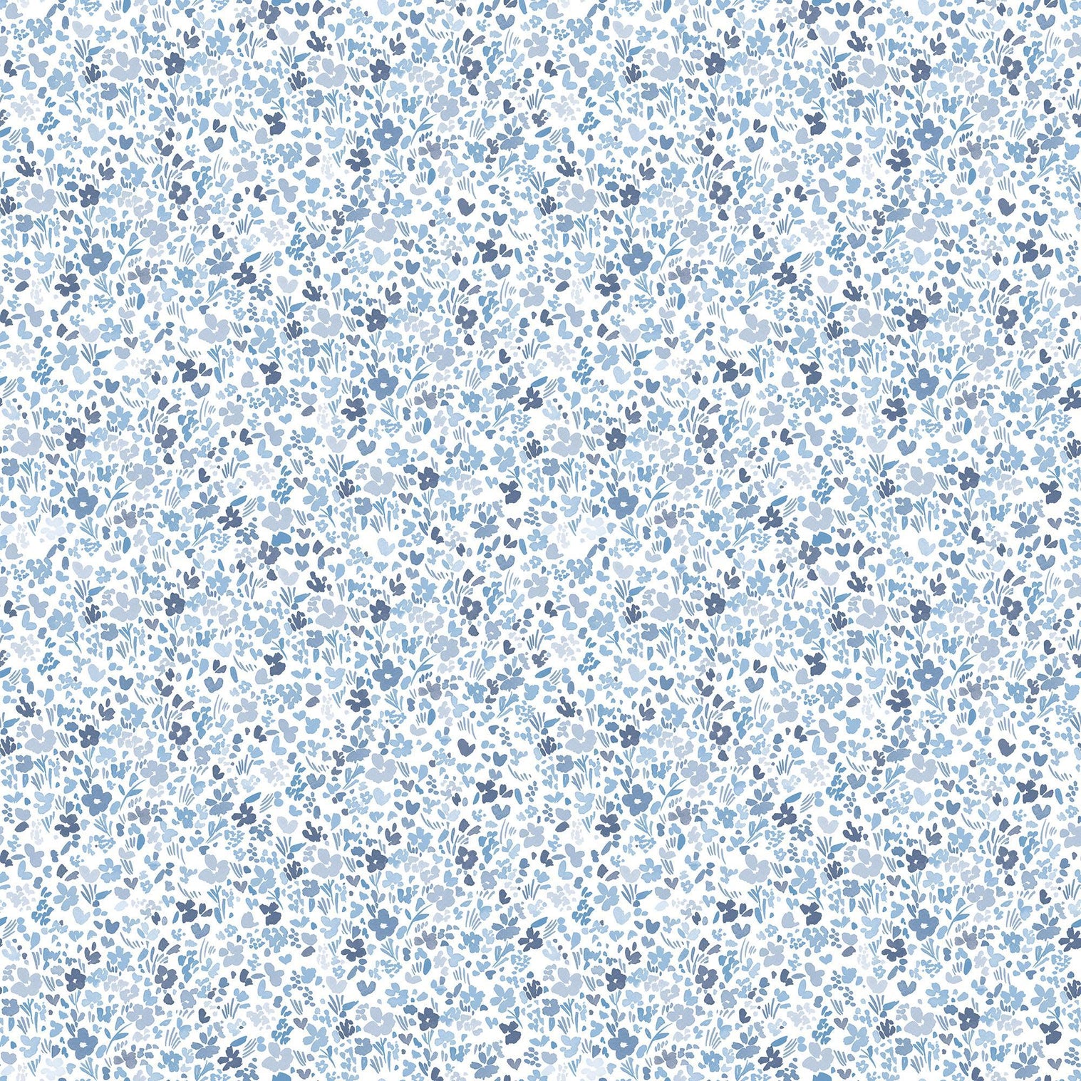 Galerie G56668 Small Prints Mini Mod Floral Blue Wallpaper G56668 Blue ...