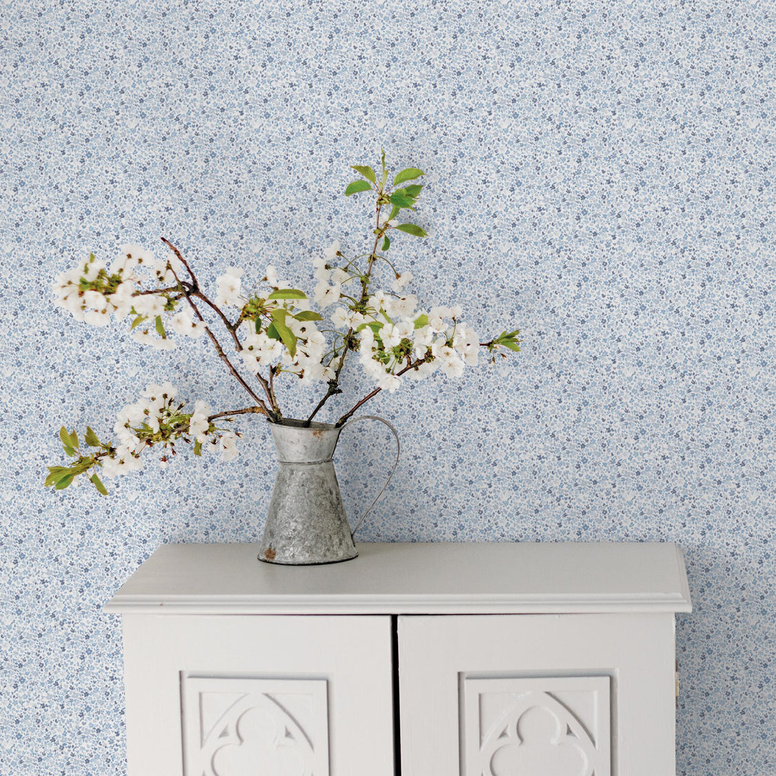 Galerie G56668 Small Prints Mini Mod Floral Blue Wallpaper G56668 Blue ...