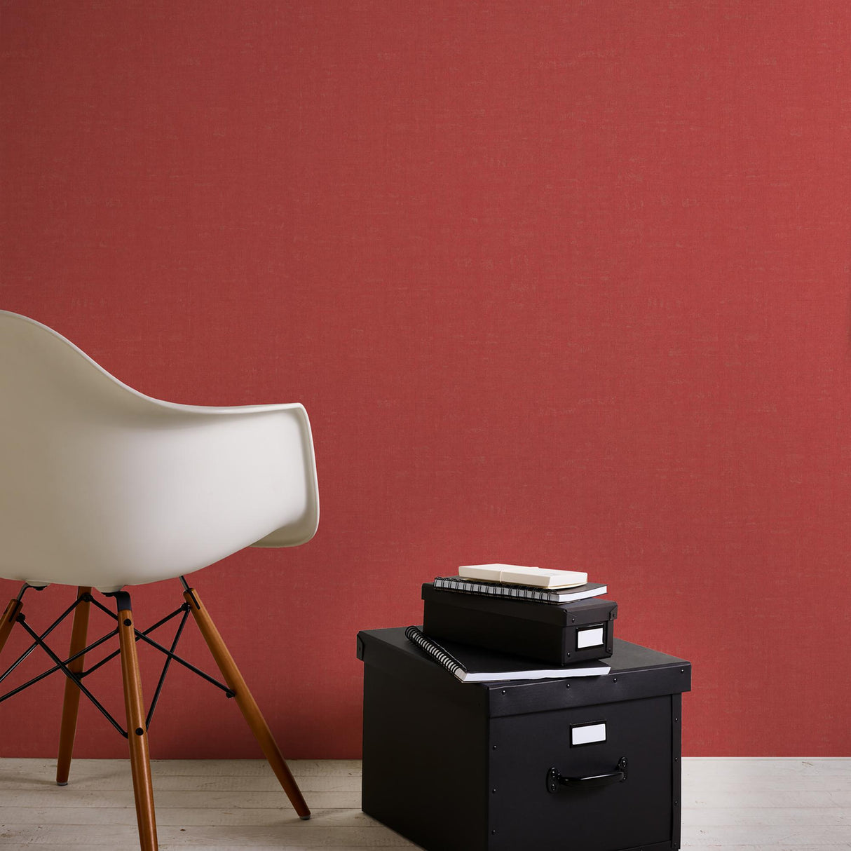 Galerie Linen Effect Textured Red Wallpaper – DecoratorsBest