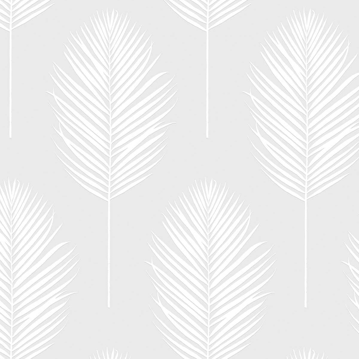 Seabrook Palm Leaf Off-White Wallpaper – DecoratorsBest
