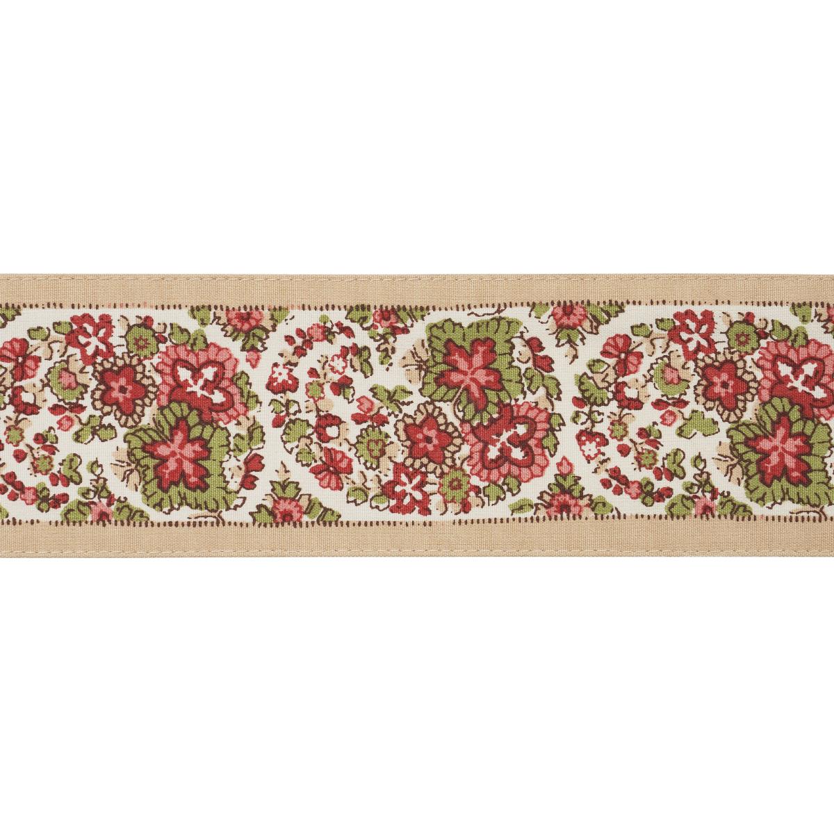 Schumacher Rose & Cognac Ines Paisley Trim – DecoratorsBest