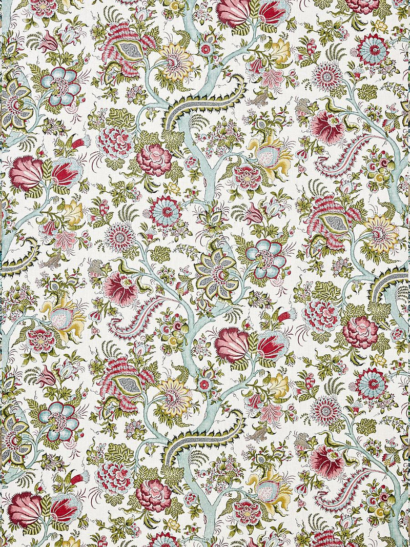 Scalamandre Metropolitan Palampore Print Flower Garden Fabric ...