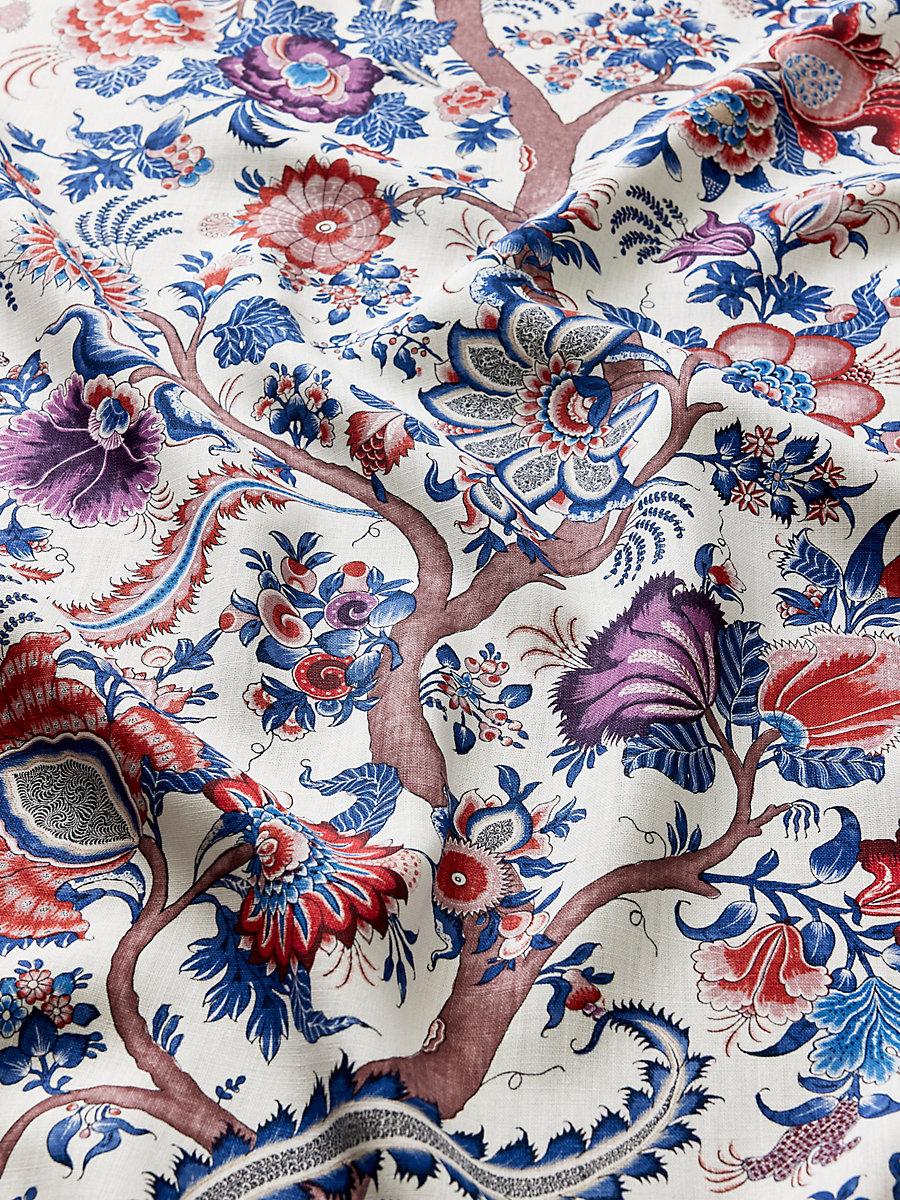 Scalamandre Metropolitan Palampore Print Red Multi Fabric – DecoratorsBest