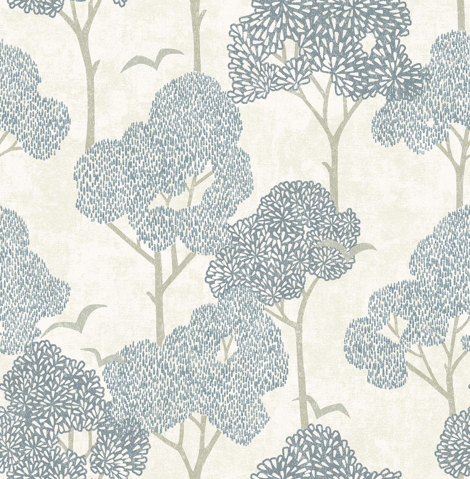 A-Street Prints Hannah Trees Blue Wallpaper – DecoratorsBest