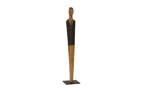 Phillips Collection Vested Male Sculpture Medium Chamcha Natural Black ...