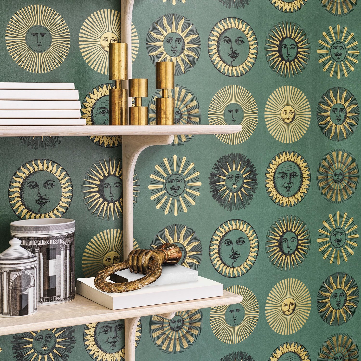 Cole & Son Soli Emerald & Gold Wallpaper – DecoratorsBest