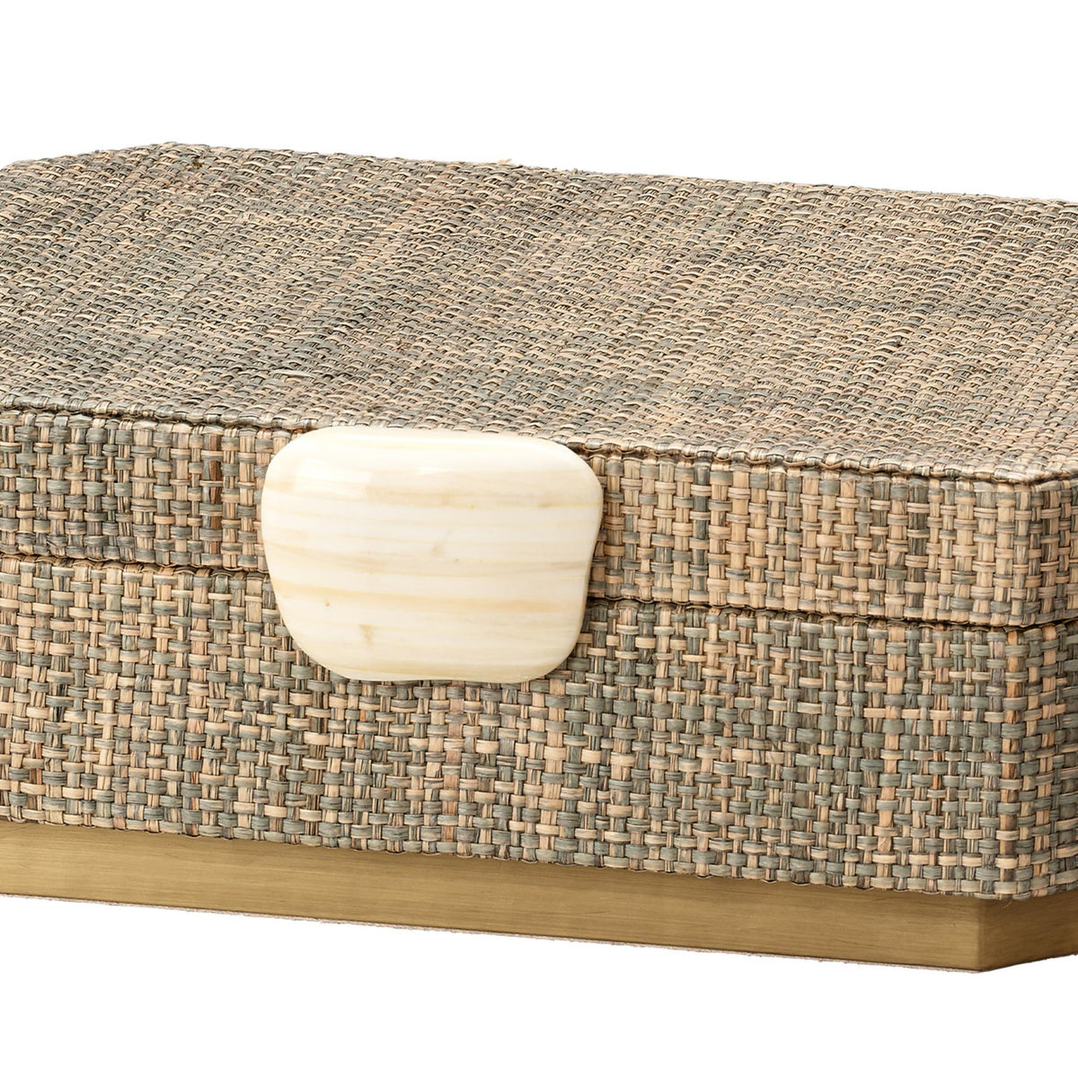 Jamie Young Eden Raffia Decorative Box, Grey – DecoratorsBest