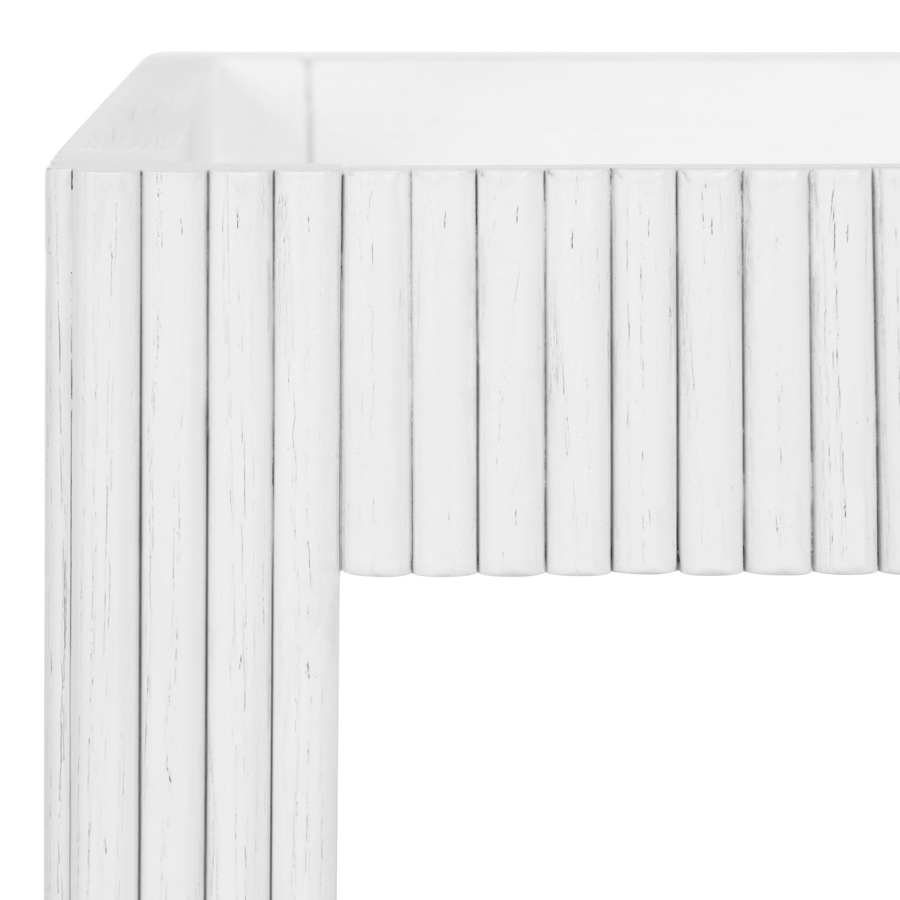 Worlds Away Fluted Bar Cart In White Washed Oak – DecoratorsBest