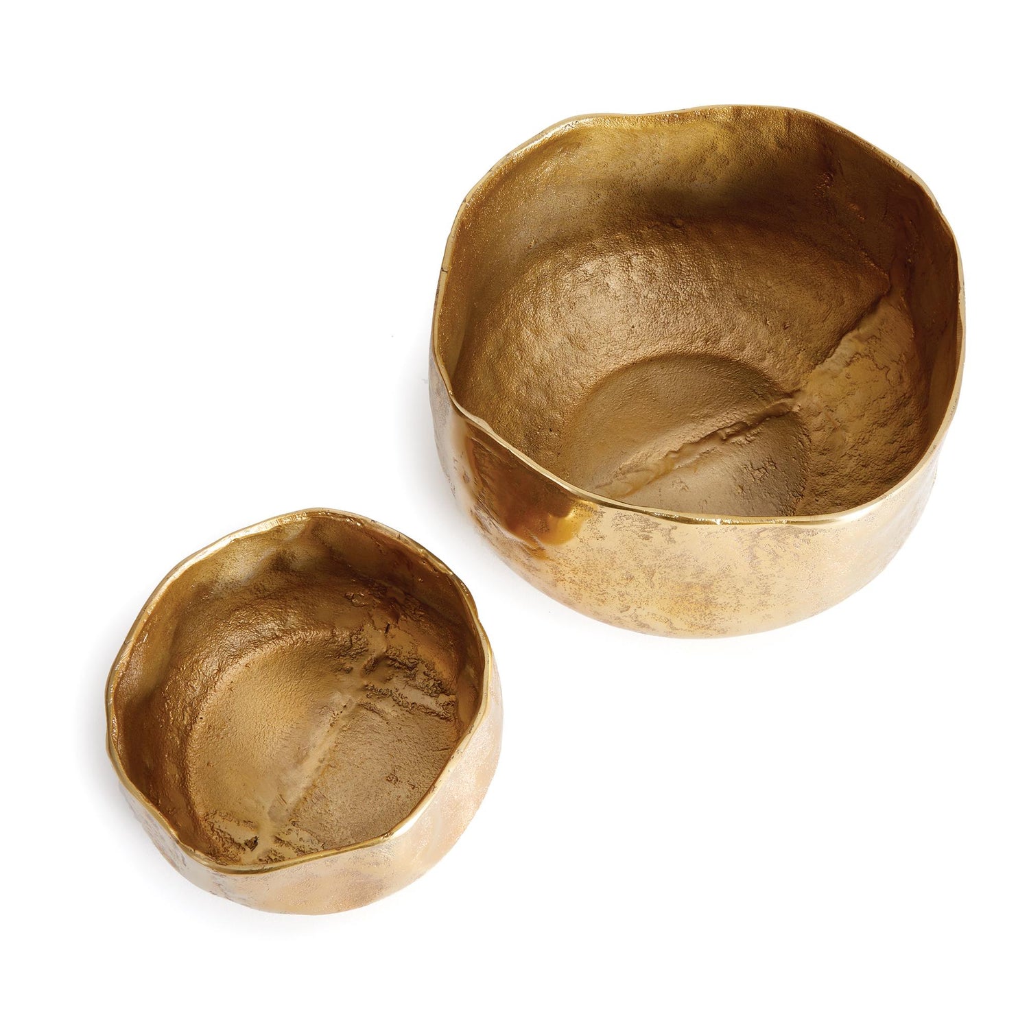 Napa Gold Amelia Cachepots, Set Of 2 – DecoratorsBest