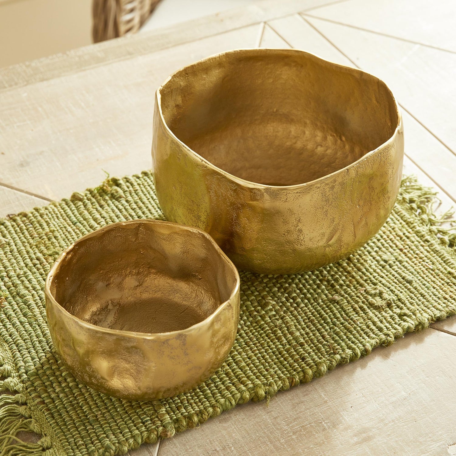 Napa Gold Amelia Cachepots, Set Of 2 – DecoratorsBest