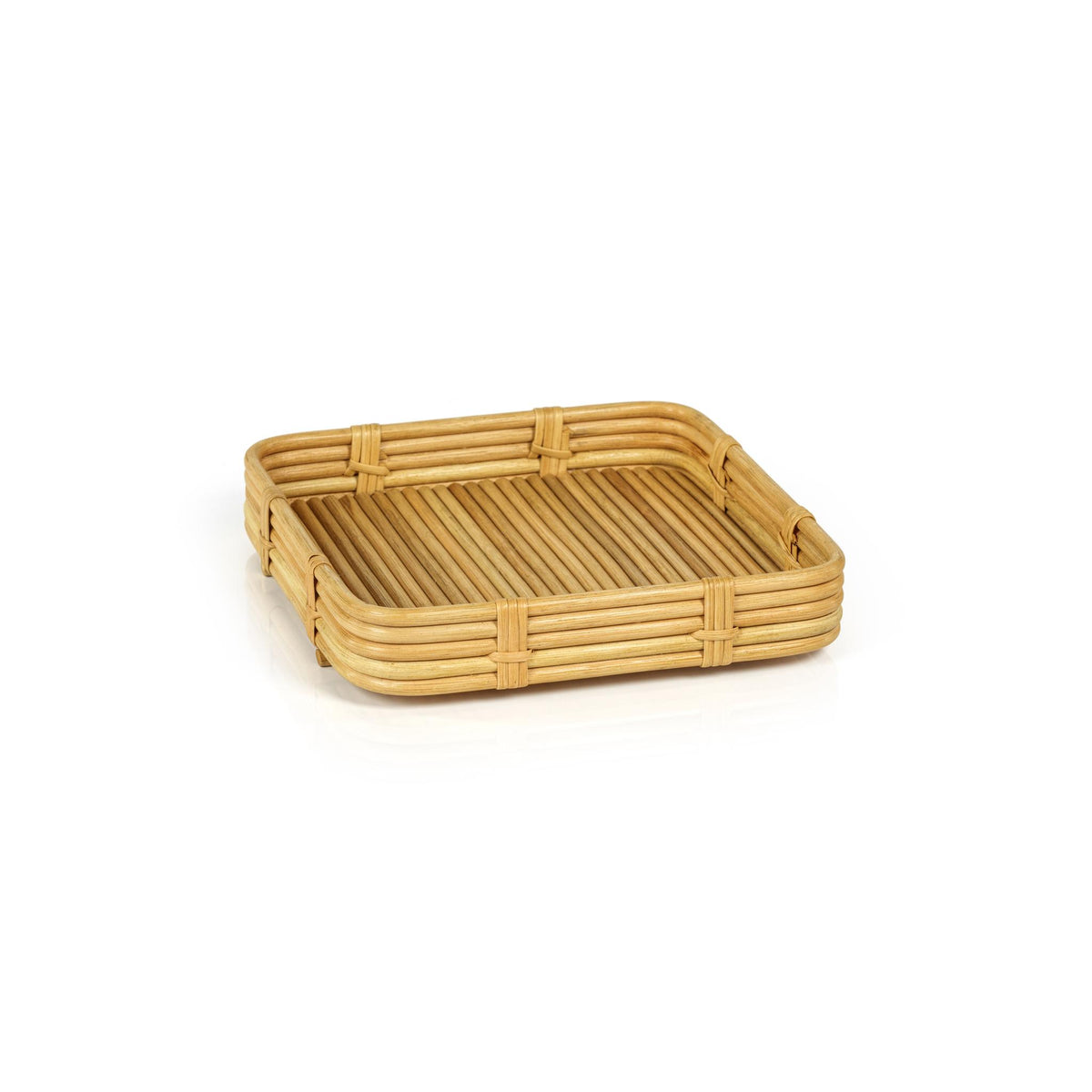 Zodax Natural Danao 11.5" Long Rattan Serving Trays, Set Of 2 ...