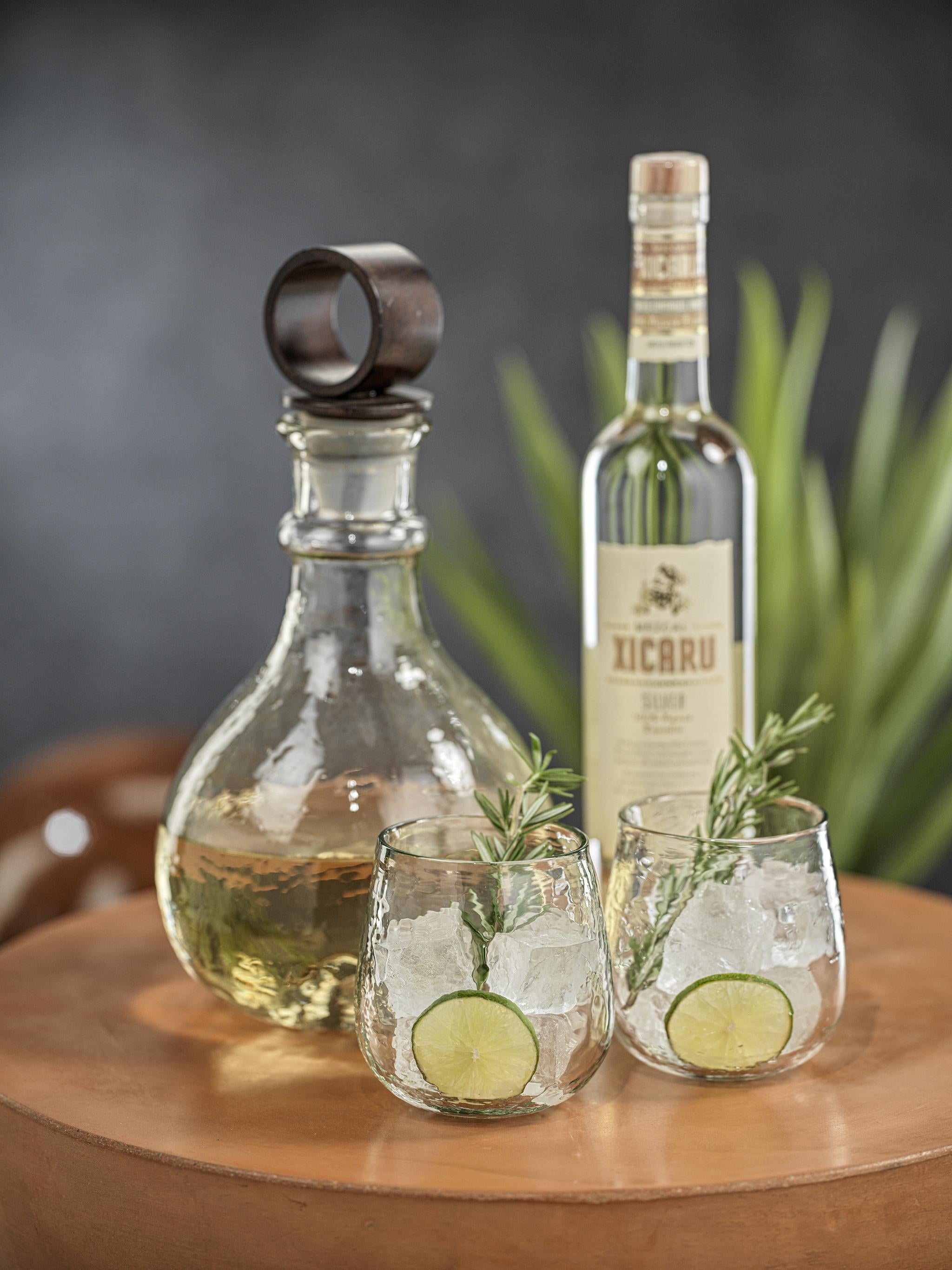 Zodax 12.5-Inch Tall Garan Hammered Glass Decanter – DecoratorsBest