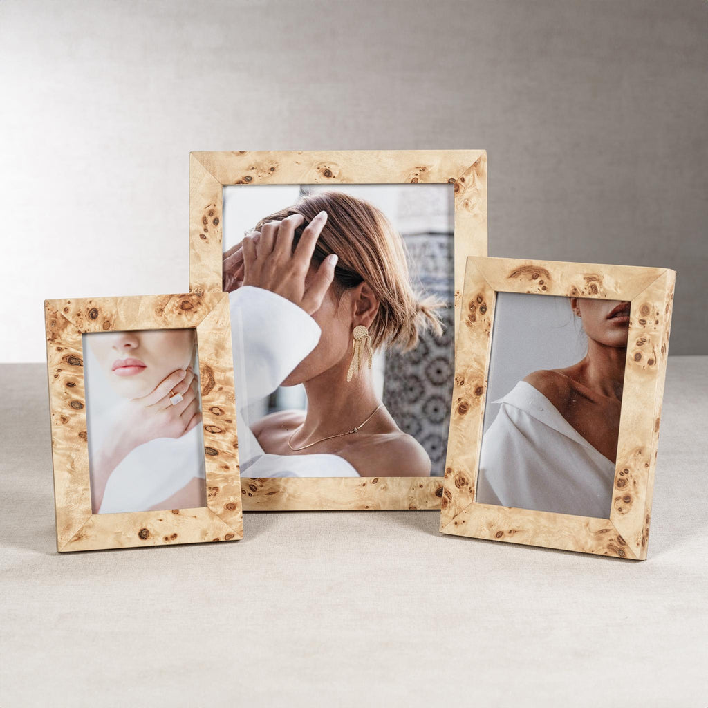 Zodax 8" X 10" Bogor Burlwood Veneer Photo Frame – DecoratorsBest