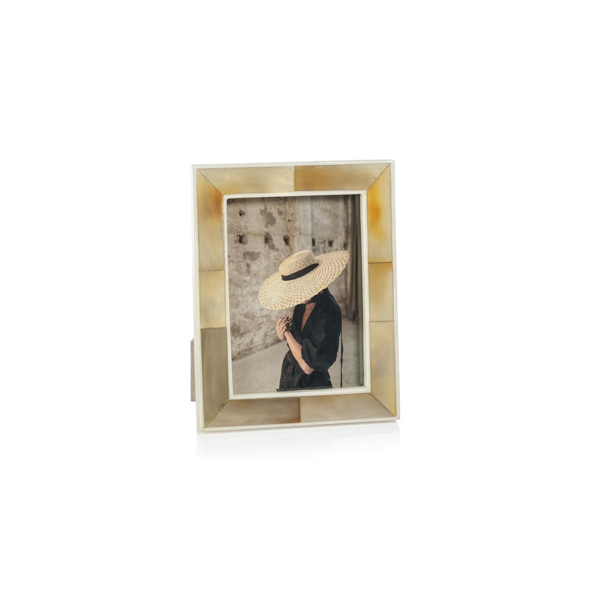 Zodax 5" X 7" Bastia Natural Horn & Bone Photo Frame – DecoratorsBest