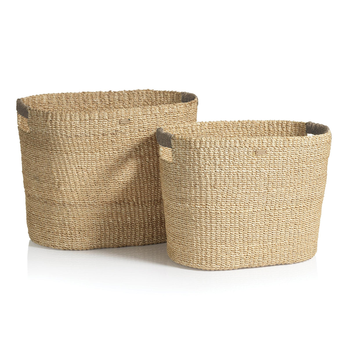 Zodax Lucena Oval Abaca Baskets, Set Of 2 – DecoratorsBest