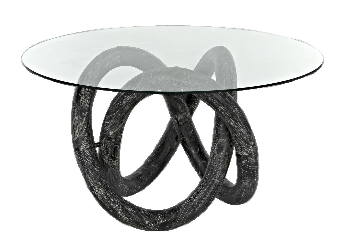 Noir Zaza Dining Table Cinder Black – DecoratorsBest